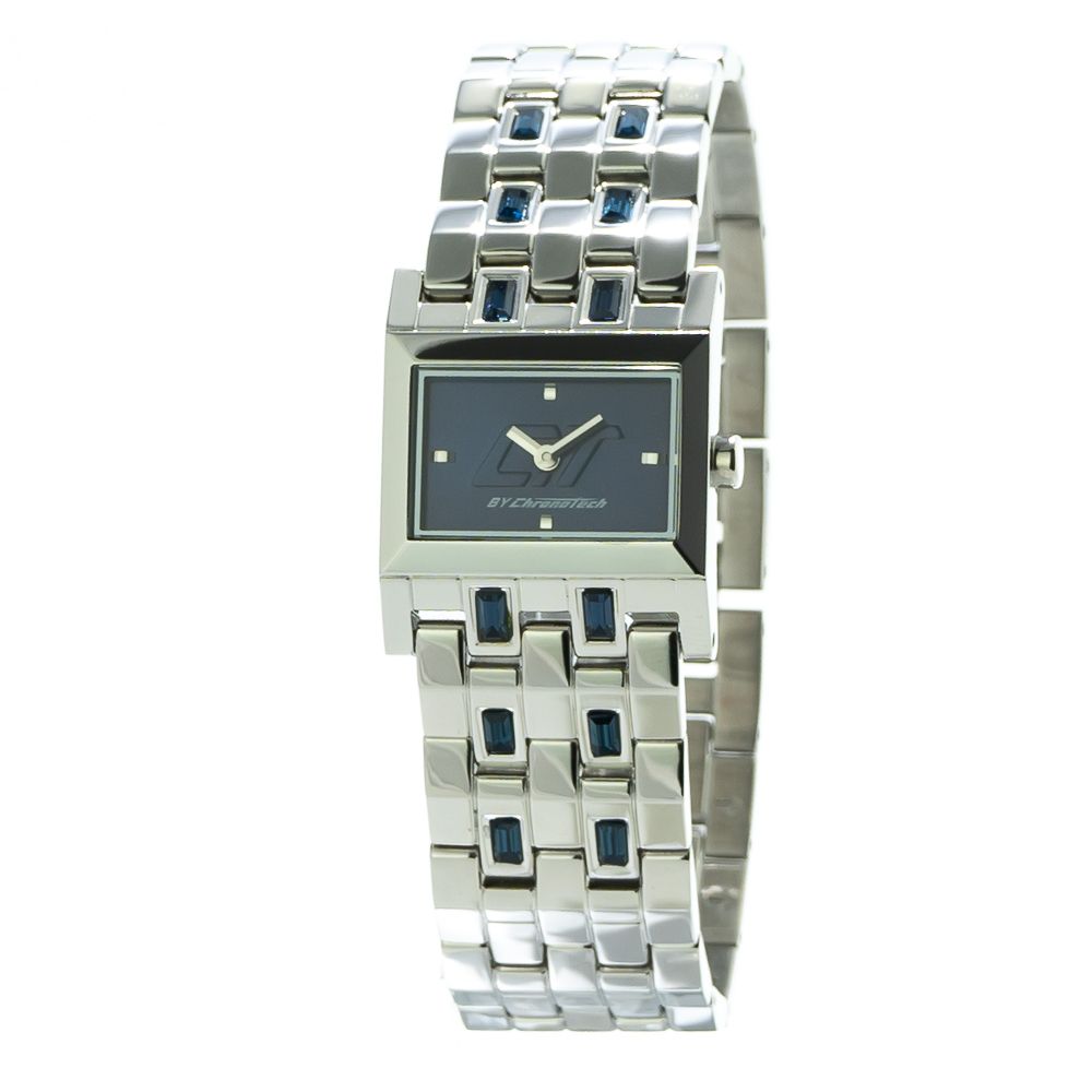 Chronotech Silver Stainless Steel Watch